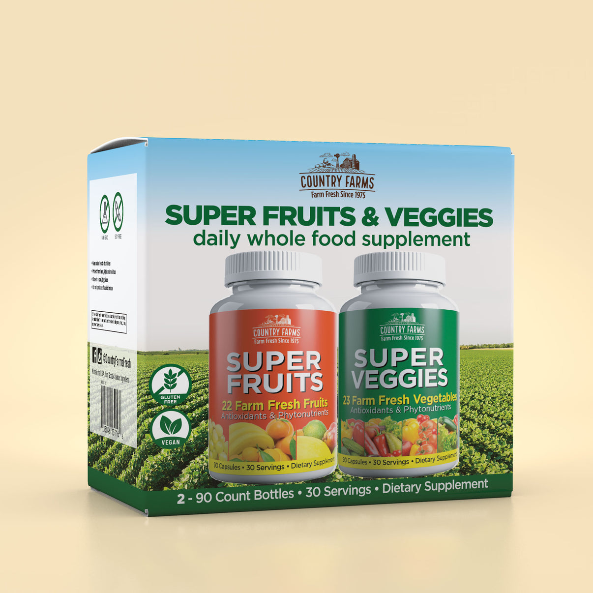 Super Fruits & Veggies Capsules Pack – Country Farms