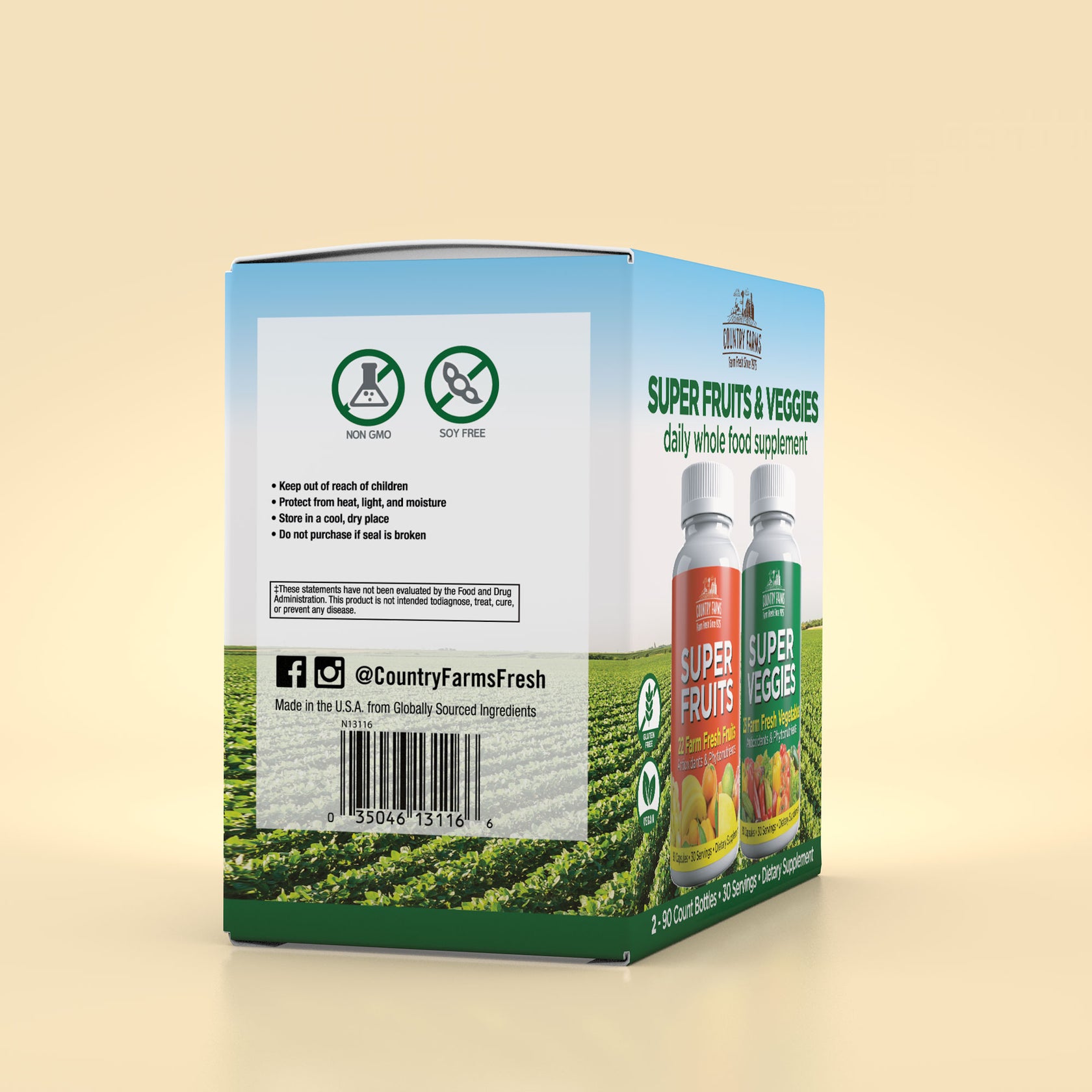 Super Fruits & Veggies Capsules Pack – Country Farms