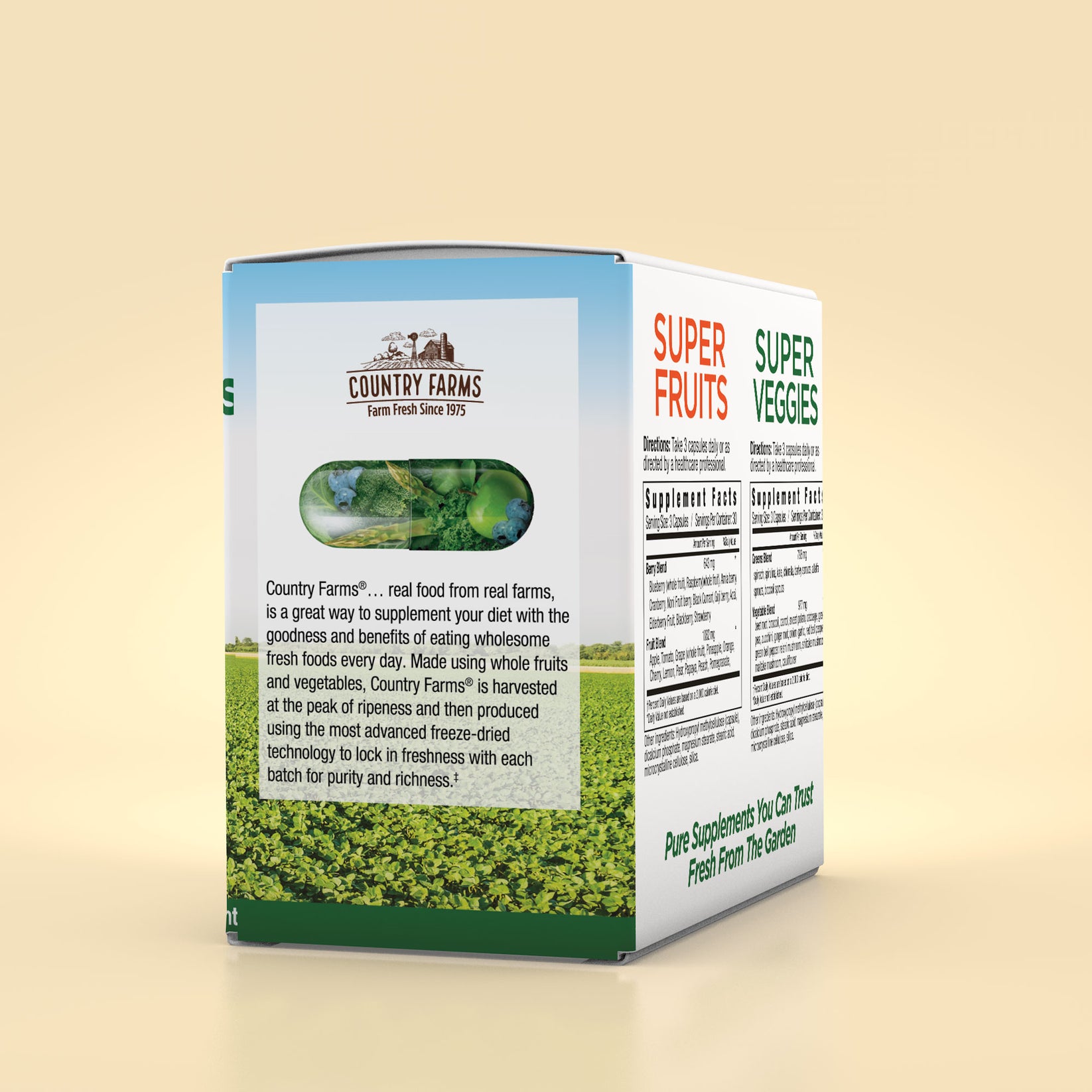 Super Fruits & Veggies Capsules Pack – Country Farms
