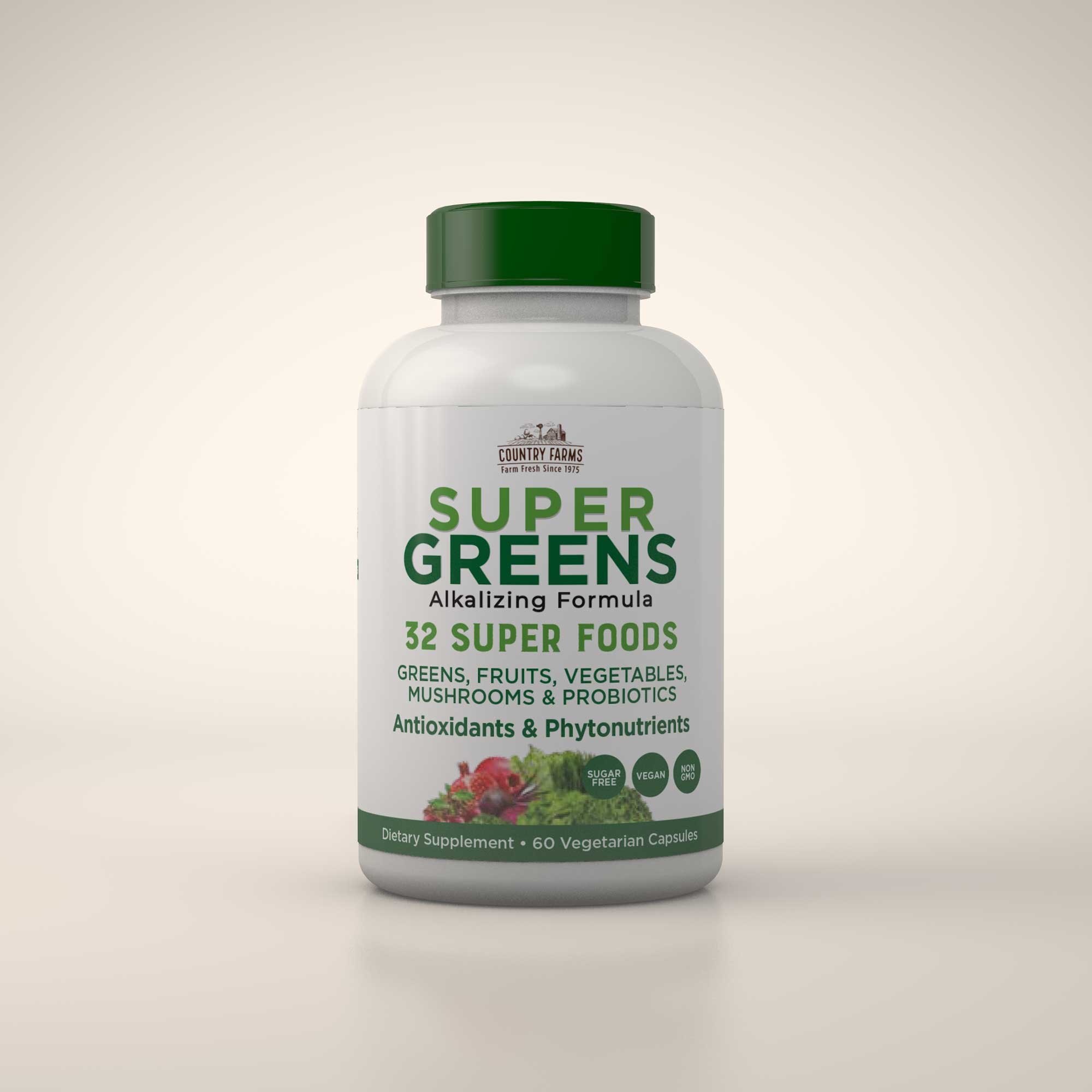Super Greens Vegetarian Capsules – Country Farms